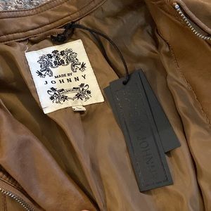Made By Johnny | Jackets & Coats | New Caramel Colored Faux Leather ...